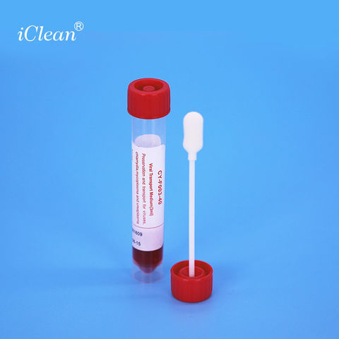 China Flocked Nylon Nasal Swab Stick Vtm Medium Fluids Manufacturer ...