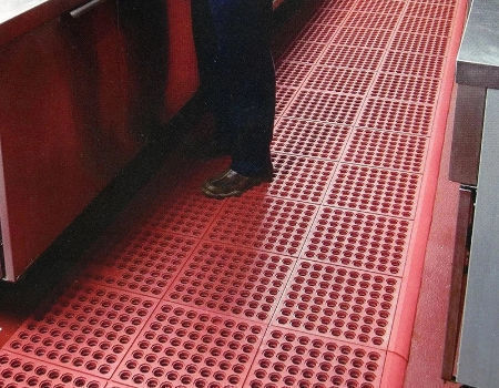 China Wholesale Rubber Safety Mat Anti Fatigue Kitchen Floor Drainage ...