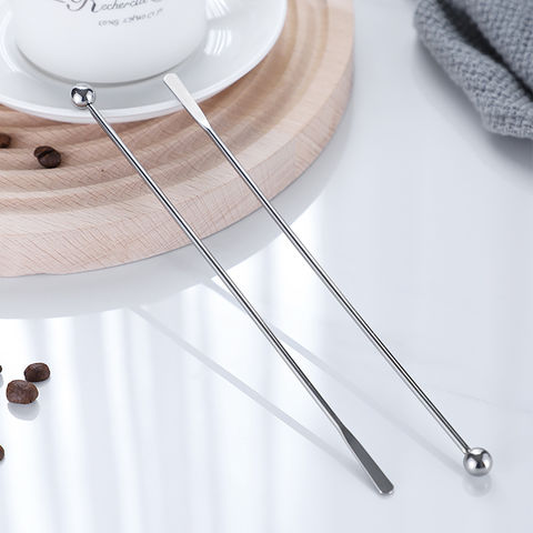 China 304 stainless steel long handle double head coffee stirrers on ...