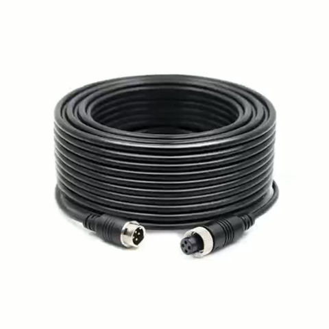 China 4 pin din aviation connector rear view camera cable extension ...