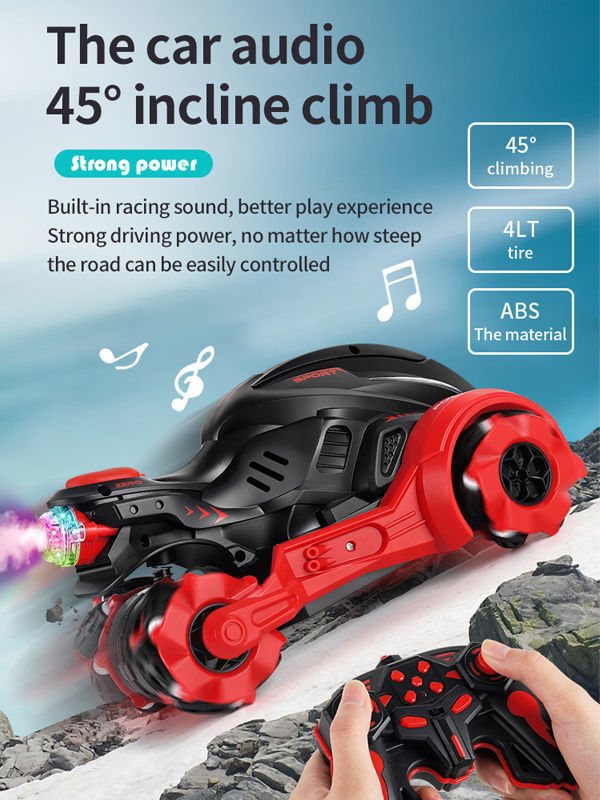 2.4G remote control RC Car toys Drift Stunt Car 360 degree rotation rc ...