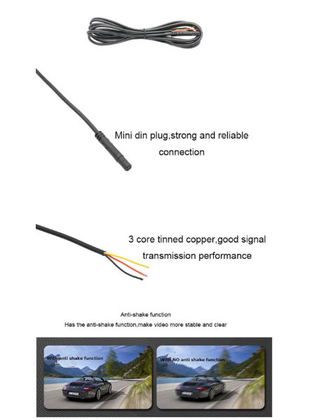China 4 pin mini din cctv camera audio video cable backup camera cable ...