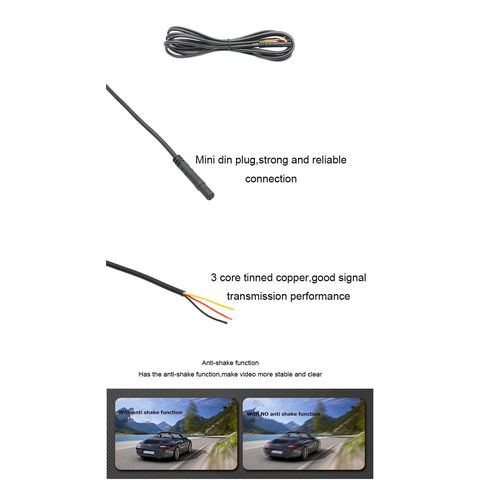 China 4 pin mini din cctv camera audio video cable backup camera cable ...