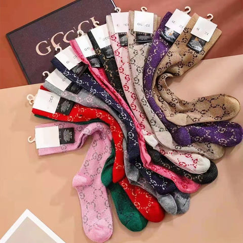 China Branded logo GG stockings CC socks designer brand socks on Global ...