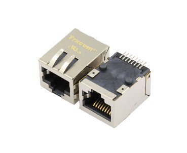 Single Port SMT RJ45 Magjack, Low Profile RJ45 with 10/100M Magnetics ...