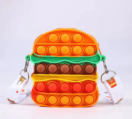 China Fidget Bags Toys Chips Shaped Samll Size Fruit Macaron Silicone ...