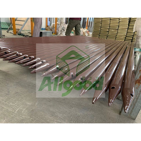China DIY shrink end pillars yard fence no dig pointed end posts for ...