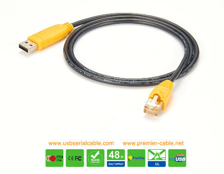 China LAN RJ45 Male to USB A Radio Programming FTDI Cable on Global ...