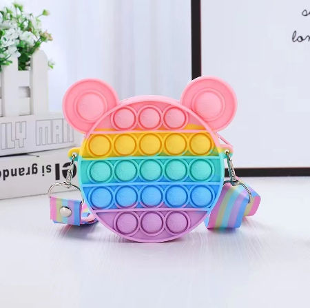 China Fidget Bags Toys Cat Animals Shaped Samll Size Silicone Push Pop ...