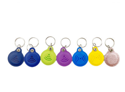 New Design PU Material 125KHZ RFID Key Chain Key Fob with Metal Ring ...