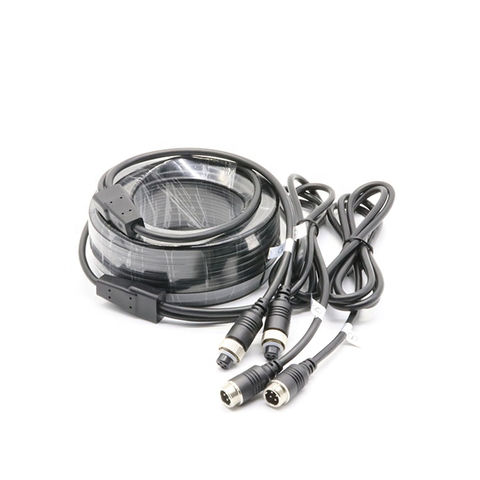 China 4 pin waterproof connector male female mdvr rear view camera m12 ...