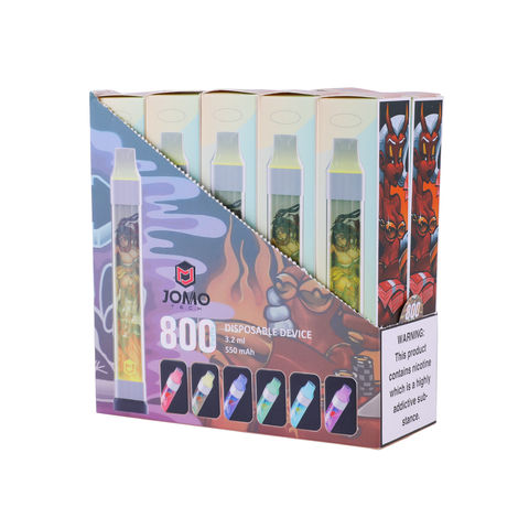 China Jomotech W9 Wholesale E Cigarette 800 Puff Disposable Vape ...