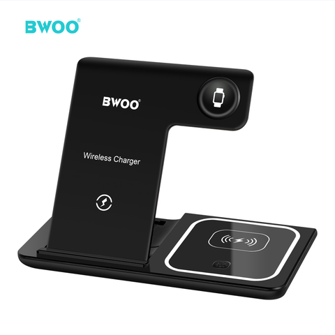 China BWOO 15W 3 in 1 wireless charger for iphone and watch earphone on ...