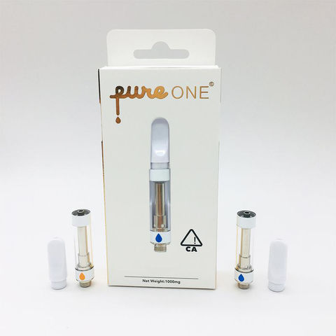 China Wholesale empty 0.8/1.0ml disposable Pure one Cart with Packaging ...