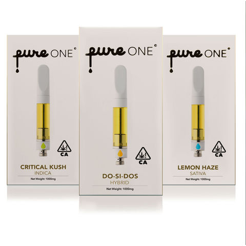 China Wholesale empty 0.8/1.0ml disposable Pure one Cart with Packaging ...