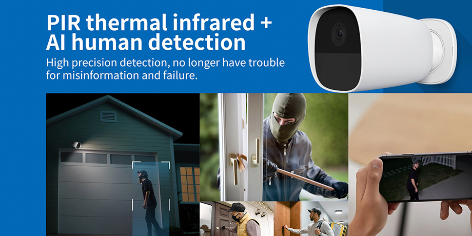 China H.265 Encoded Smart home CCTV cameras with Real Two-way Audio on ...