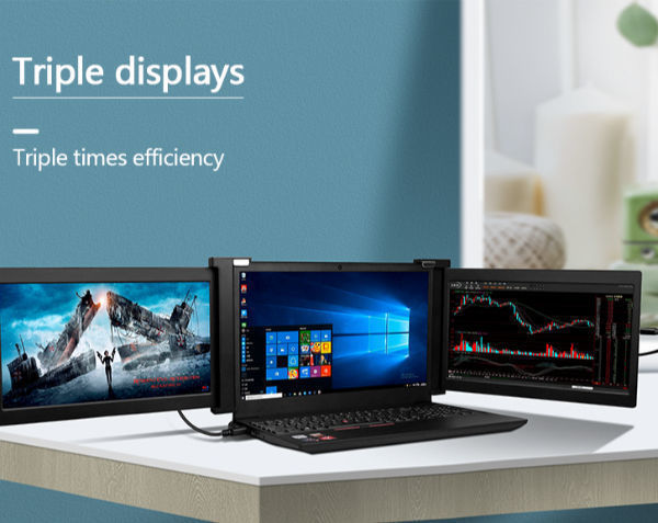 China 11.6 inch portable dual monitor portable tri monitor for laptop ...