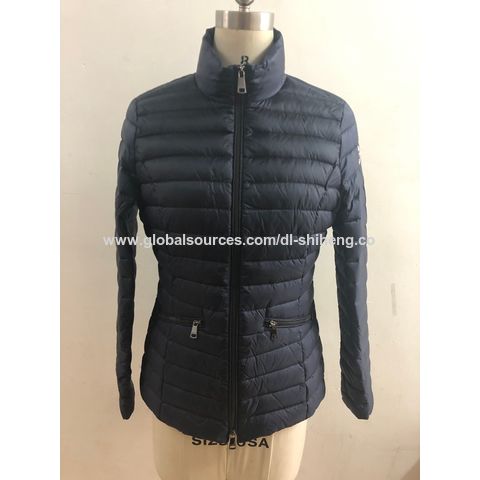 China Women's down jackets, light down jacket, without hood, 100%nylon ...