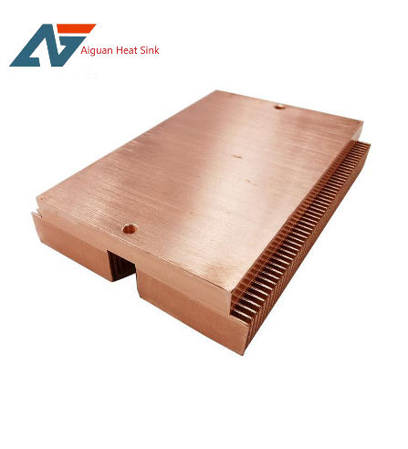 37mm Wide Copper Heat Sink Custom For Communication Industry, cooler ...