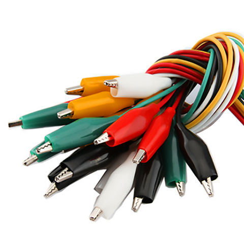 China 10 Electric Double Ended Alligator Crocodile Clips Test Lead ...