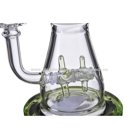 China 12" Dual spinning propeller percolator glass bong on Global ...