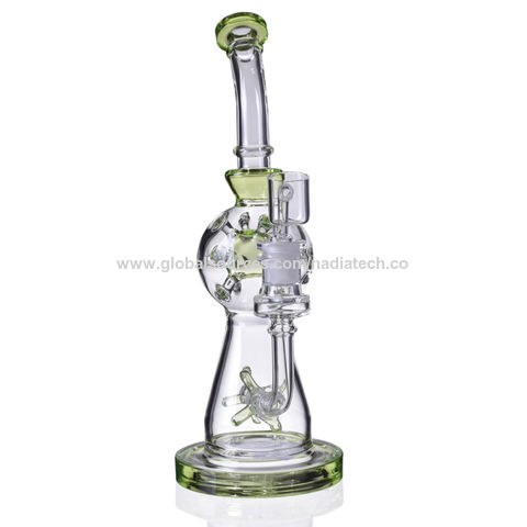 China 12" Dual spinning propeller percolator glass bong on Global ...