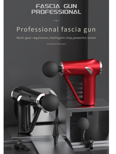 China Cheapest Triangle Mini Massage Gun Button Type Mini Fascia Gun ...