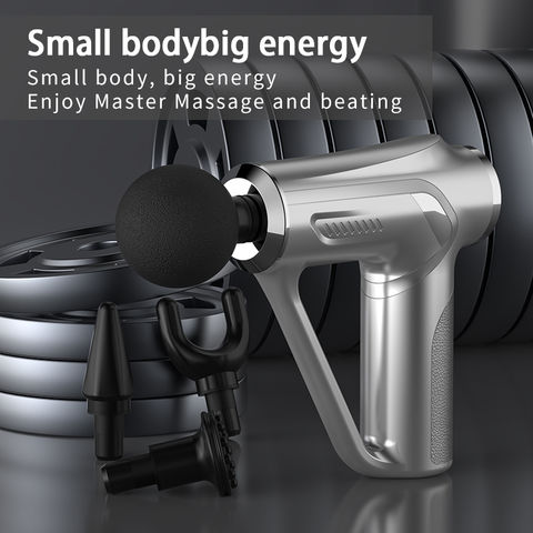 China Cheapest Triangle Mini Massage Gun Button Type Mini Fascia Gun ...