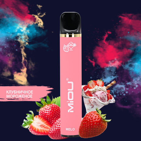 China 850mAh Battery 6ml Disposable Eliquid Vape Pen Miou Melo 1500Puff ...