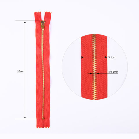 China Metal Zipper Wholesale Custom Double Lock Brass Close End Metal ...