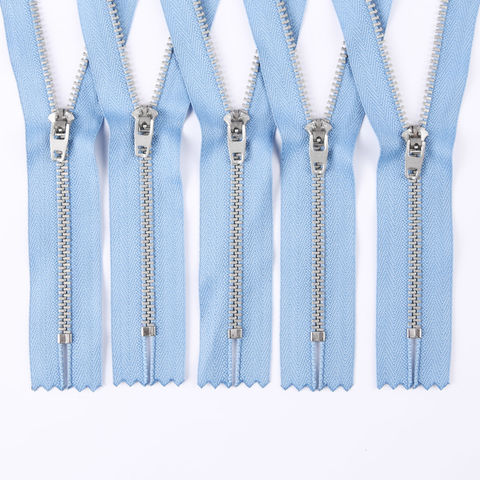 China Metal Zipper Wholesale Custom Double Lock Brass Close End Metal ...