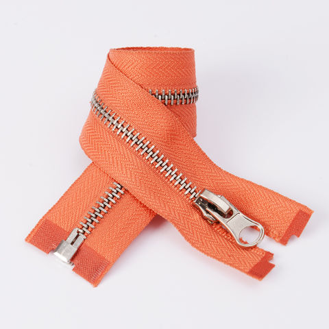 China Metal Zipper Wholesale Custom Double Lock Brass Close End Metal ...