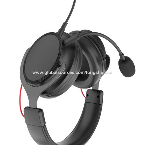 China Compatible overears stereo wired headband headphone long cable ...