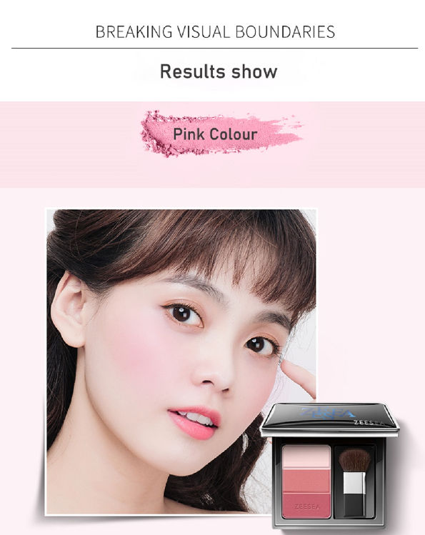 Three color blush,makeup,cosmetics, zeesea blush three color blush make ...