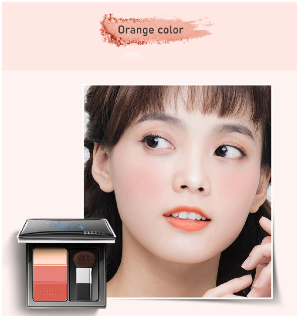 Three color blush,makeup,cosmetics, zeesea blush three color blush make ...