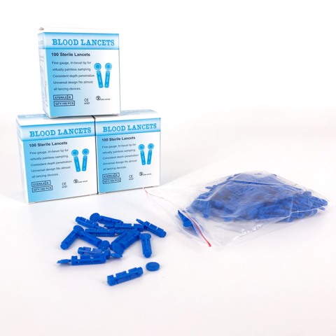 China Factory safety lancet blood lancets hospital use lancet needle on ...