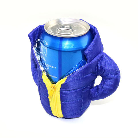 China Can cooling jacket insulation puffed coat cover for beer can Wine ...