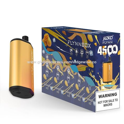 China Box Vapes 4500 Puffs Vape Pen HZKO Idol Flynn Disposable Vape E ...