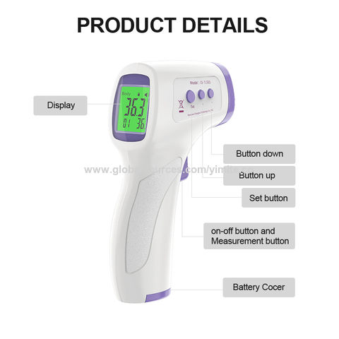 China CE CK-T1503 High quality gun type infrared thermometer forehead ...