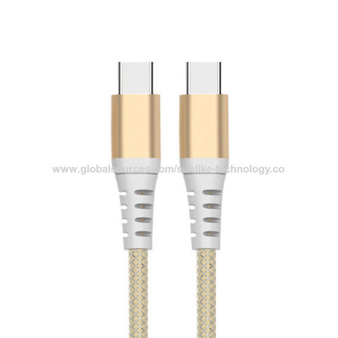 China USBA to USB C 2.0 Cable, metal shell with braided jacket, max 3A ...