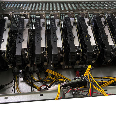 China 8GPU Miningrig Full Set Mining System RTX 3070 3080 3090 8GB/24GB ...