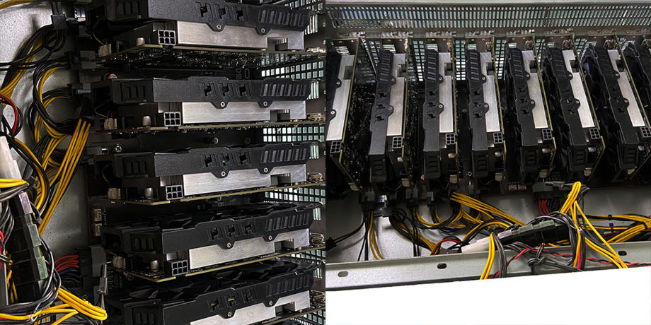 China Mining Motherboard Set with 580 1660s 8 GPU Mining 2000W PSU ...