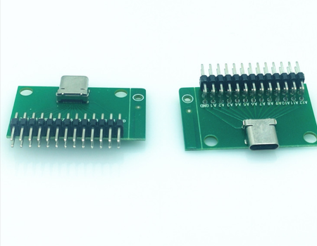 Type-c Test female connector double row pin PCBA board TYPE -C Test ...