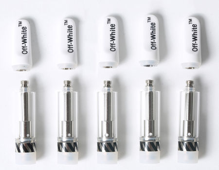 China Wholesale empty 0.8ml CBD/THC disposable Off White Cart with ...