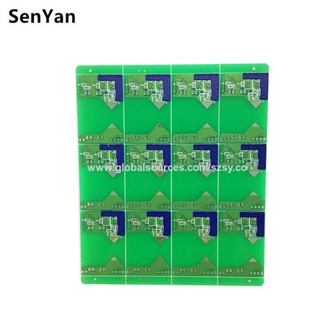 China 1.6mm 2-layer PCB Peelable blue glue PCB board HASL printed ...
