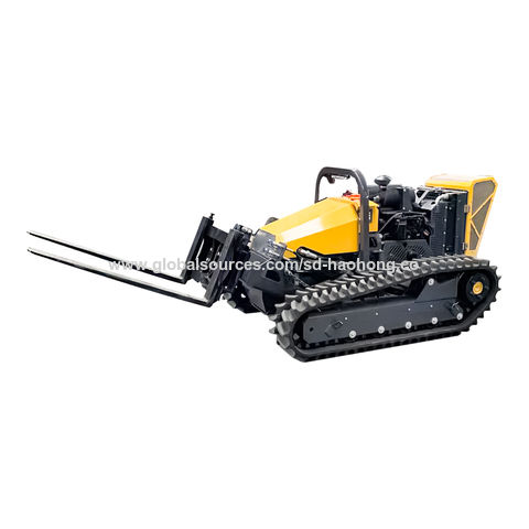 China Remote controlled tools carrier with forks mini tracked forklift ...