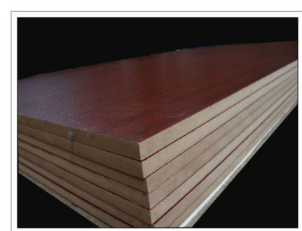 China Plain or melamine paper faced laminated MDF board E2 glue on ...