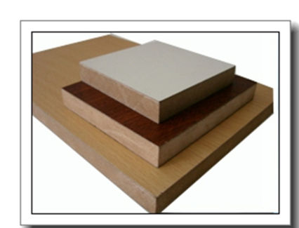 China Plain or melamine paper faced laminated MDF board E2 glue on ...