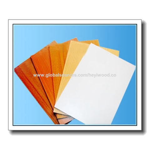 China Plain or melamine paper faced laminated MDF board E2 glue on ...