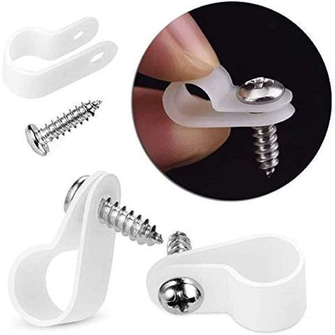 China Nylon R type plastic cable clamps cable clip organizer cable ...